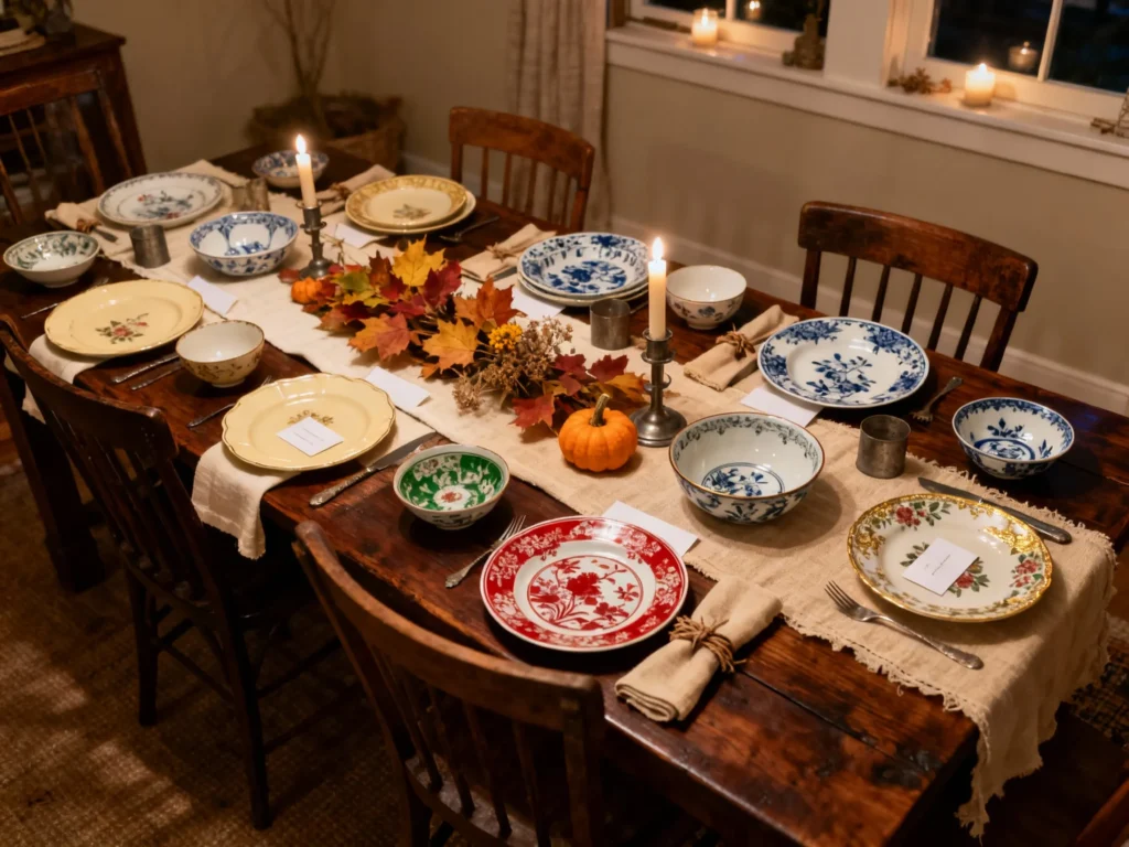 15 Rustic Thanksgiving Tablescapes with Farmhouse Charm - Arkodor