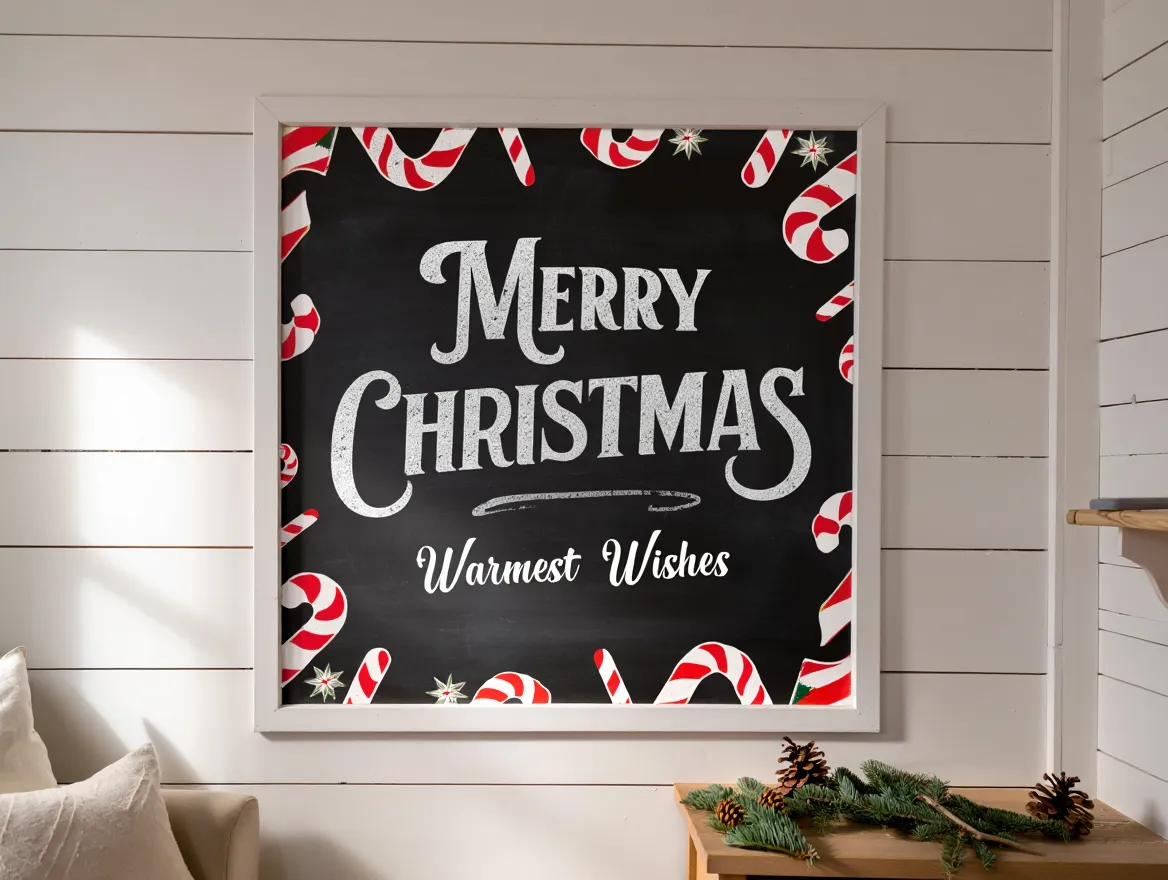 15 Beautiful DIY Christmas Chalkboard Art Ideas for Holiday Walls - Arkodor
