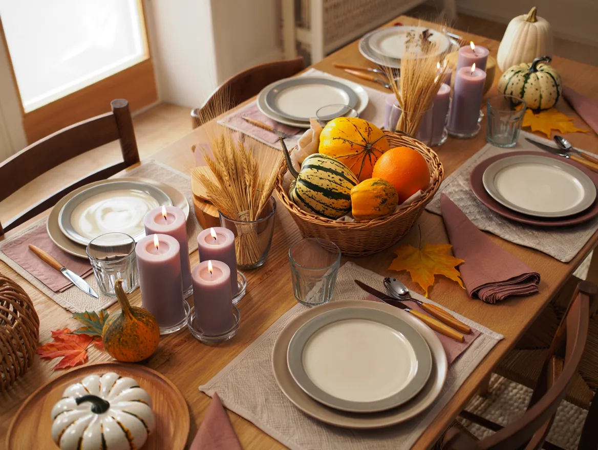 22 Neutral Thanksgiving Tablescapes for a Calm Fall Look - Arkodor