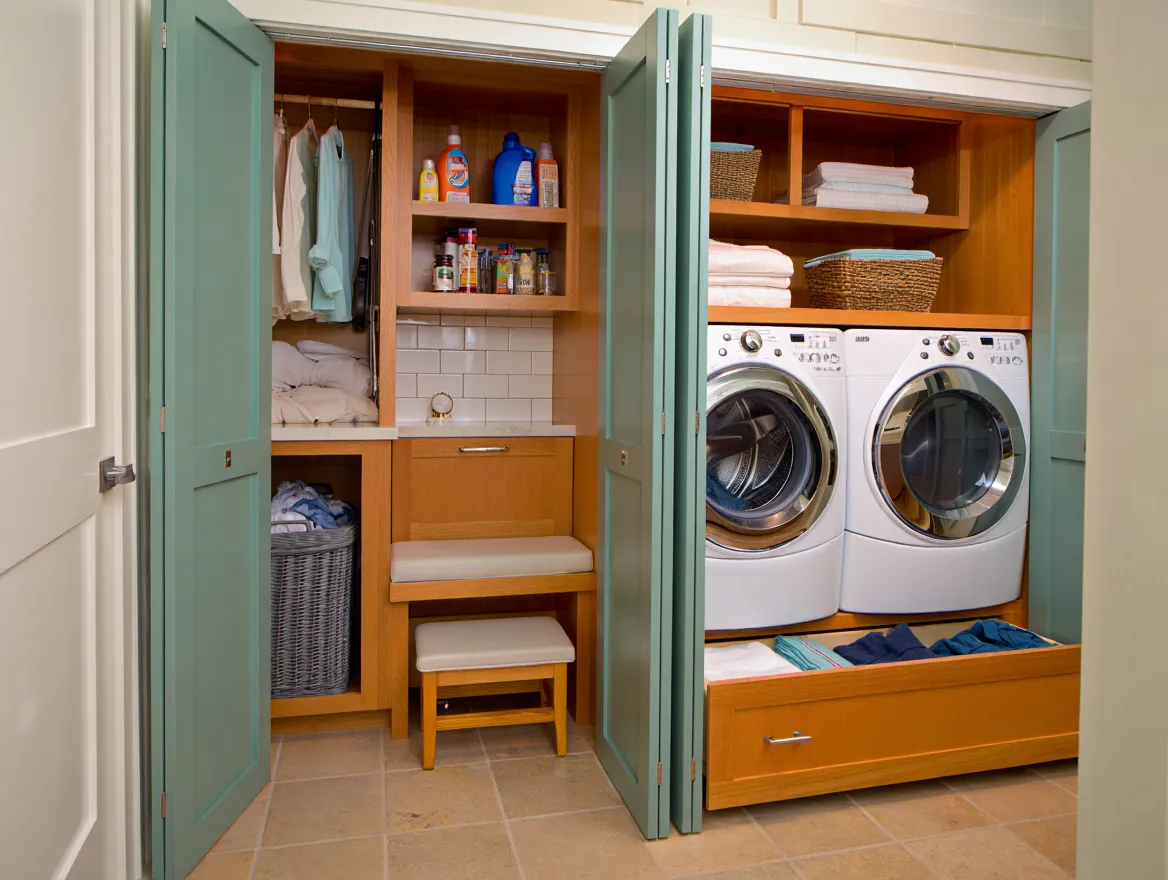 12 Clever Hidden Laundry Room Storage Ideas You’ll Want to Copy - Arkodor