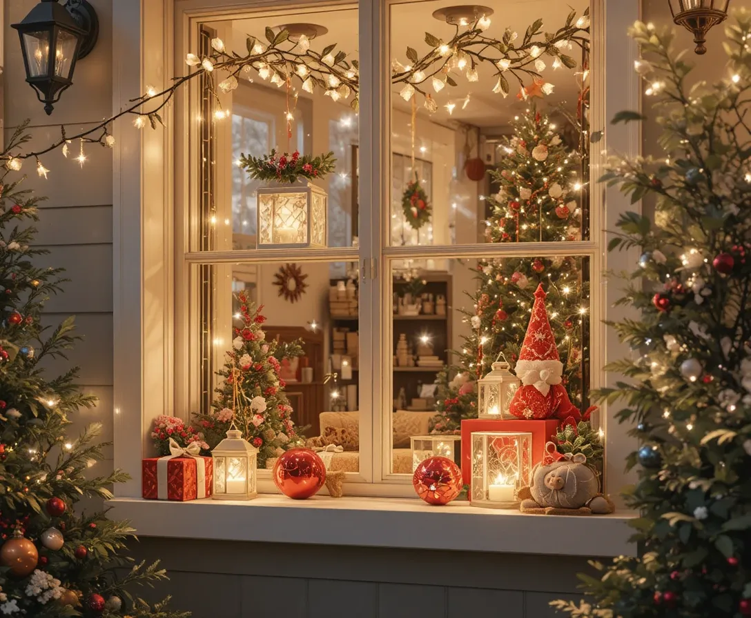 12 Christmas Window Decoration Ideas for the Outside - Arkodor