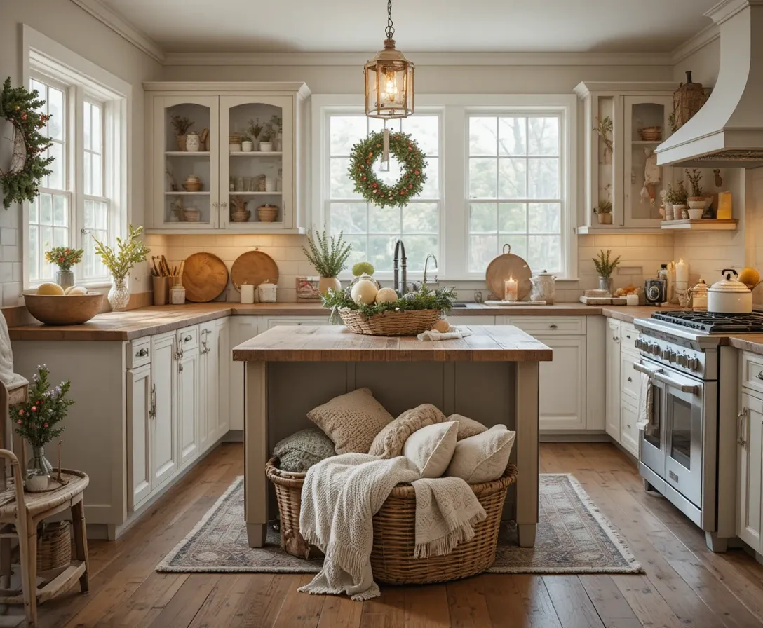 15 Farmhouse Kitchen Christmas Decor Ideas for a Rustic Holiday Look ...