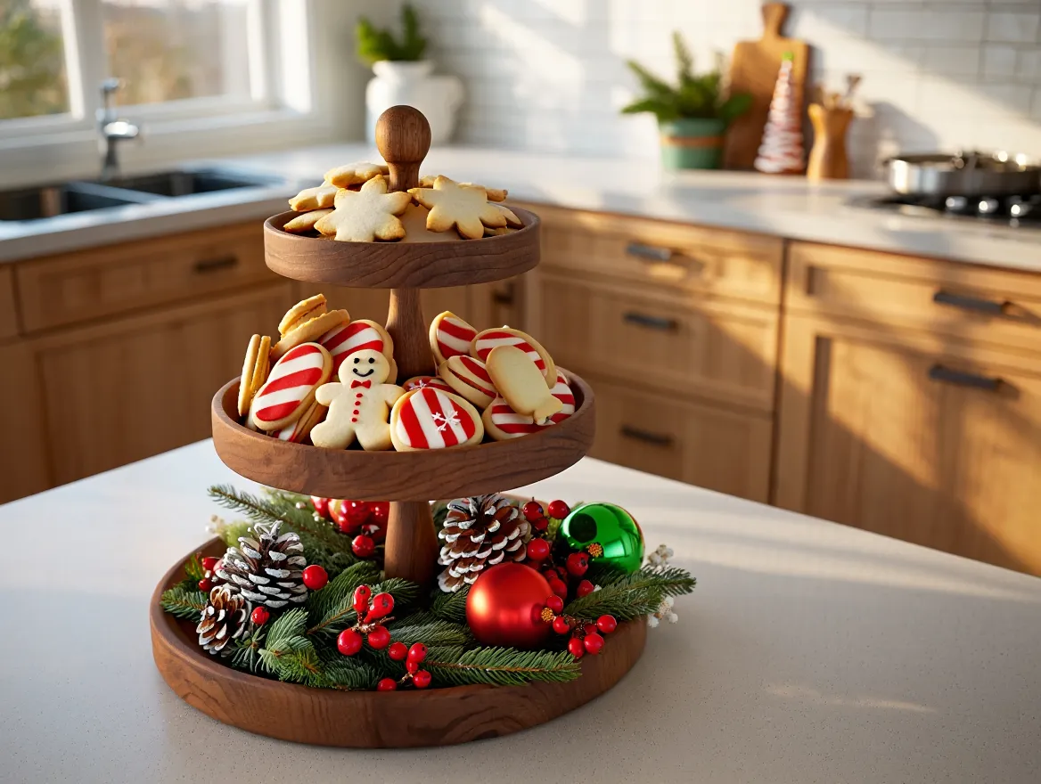 Organized Kitchen Christmas Decor Ideas for Clutter-Free Counters - Arkodor