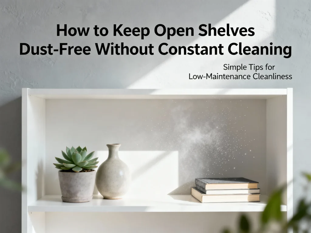 How to Keep Open Shelves Dust-Free Without Constant Cleaning - Arkodor